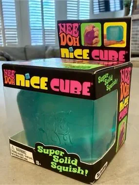 Toys | Nee Doh Nice Cube Teal Squishy Toy | Poshmark